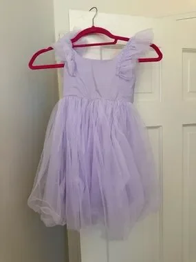Dresses | Lilac Tulle Girls Party Dress | Poshmark
